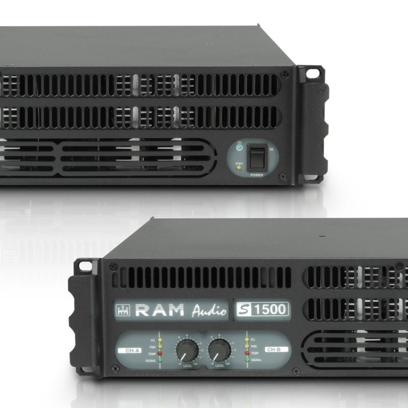 Ram Audio S 1500 – Amplificador, etapa de potencia de PA, 2 x 880 W. a ...