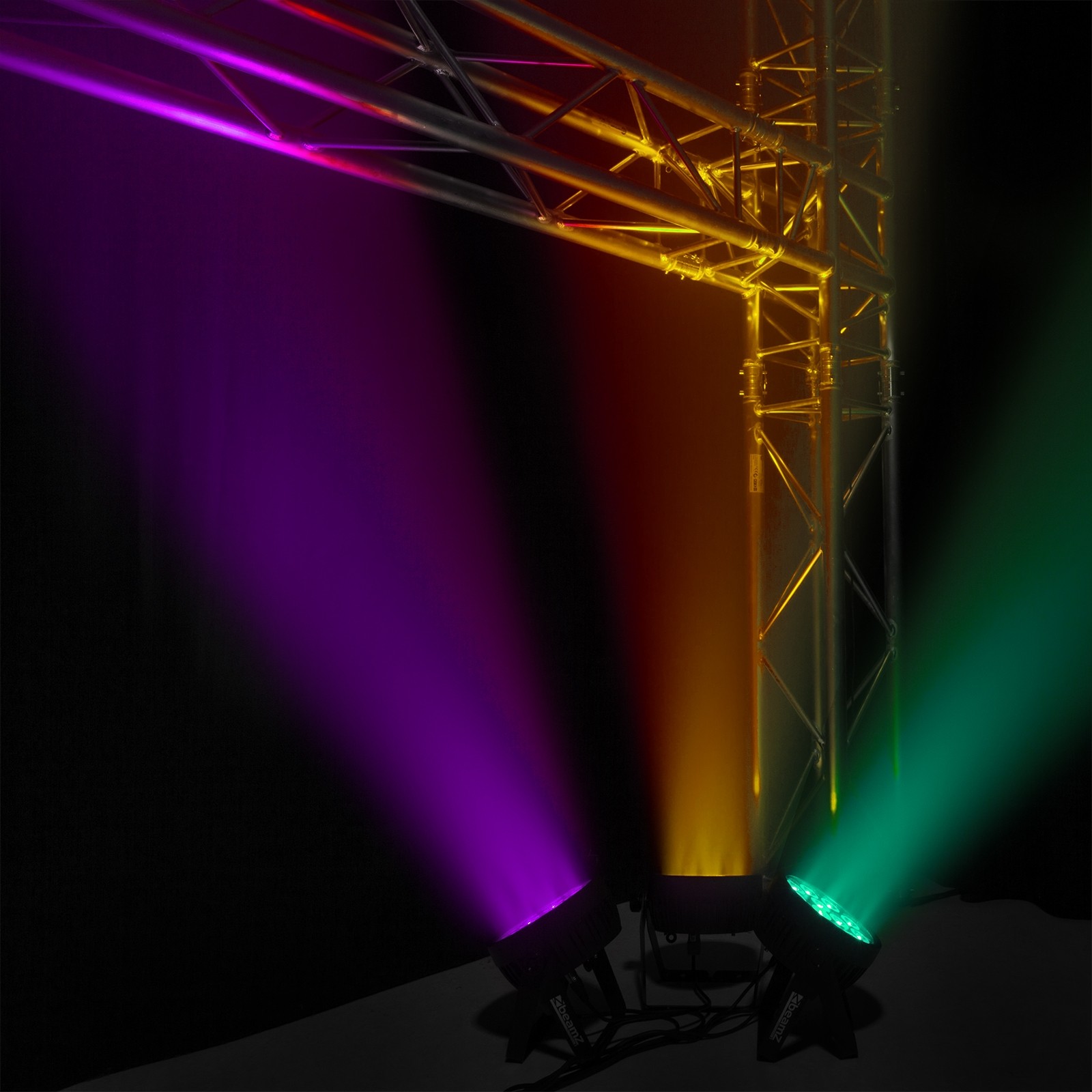 BeamZ – FOCO PAR PLANO 37 – 12x 4W 4-en-1 LEDs Mezcla de colores RGBW ...